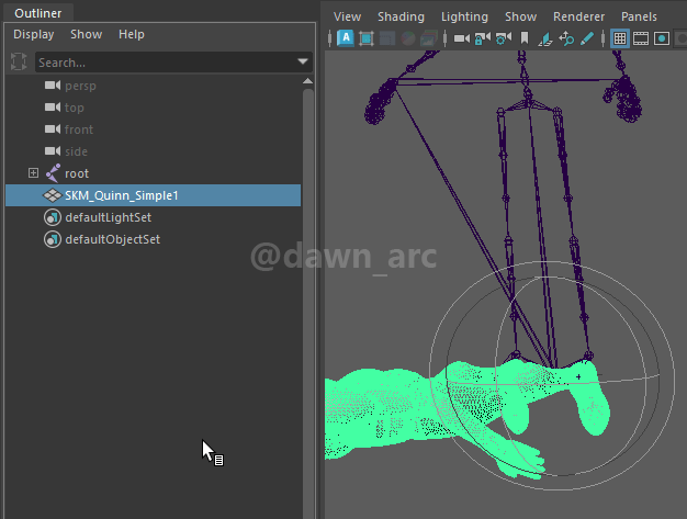 [Maya]Hierarchical Structure of Skinned Mesh in FBX for Unreal